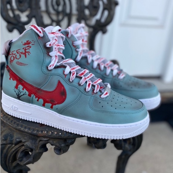Nike | Shoes | Custom Painted Nike Afs Zombie Customs | Poshmark